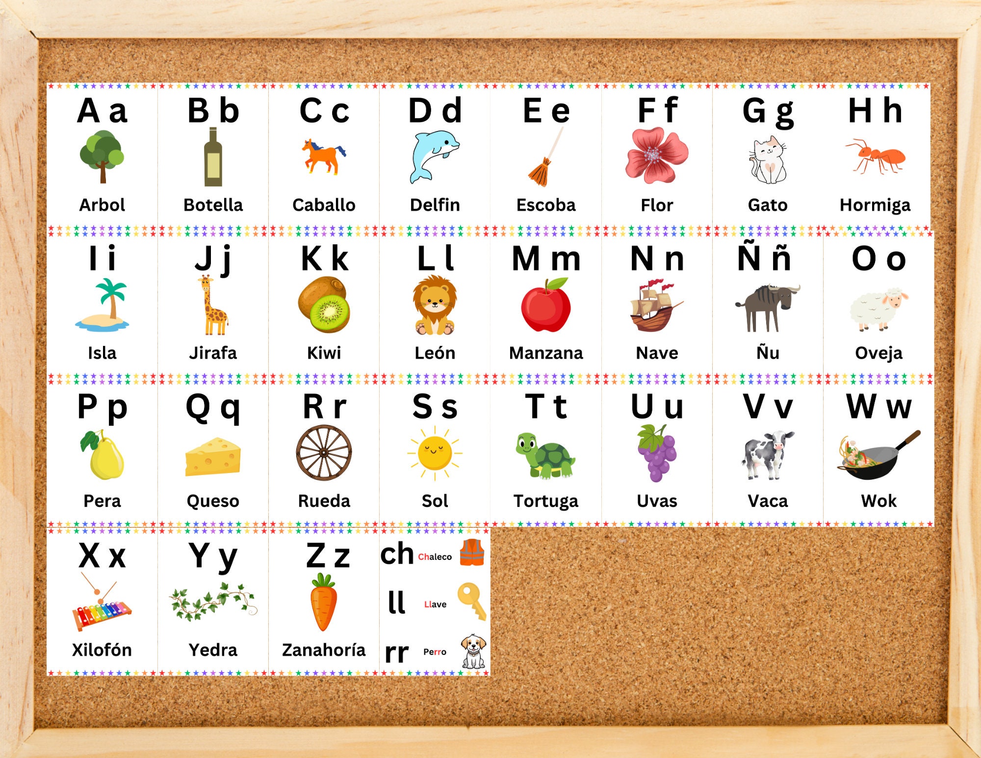 Spanish Alphabet Posters; Letters; Alfabeto; Letras; Digital Download ...