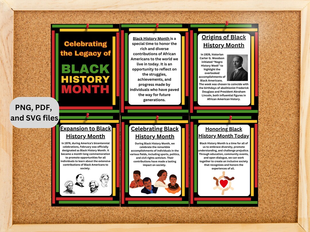 Celebrating the Legacy of Black History Month Bulletin Board; Printable ...