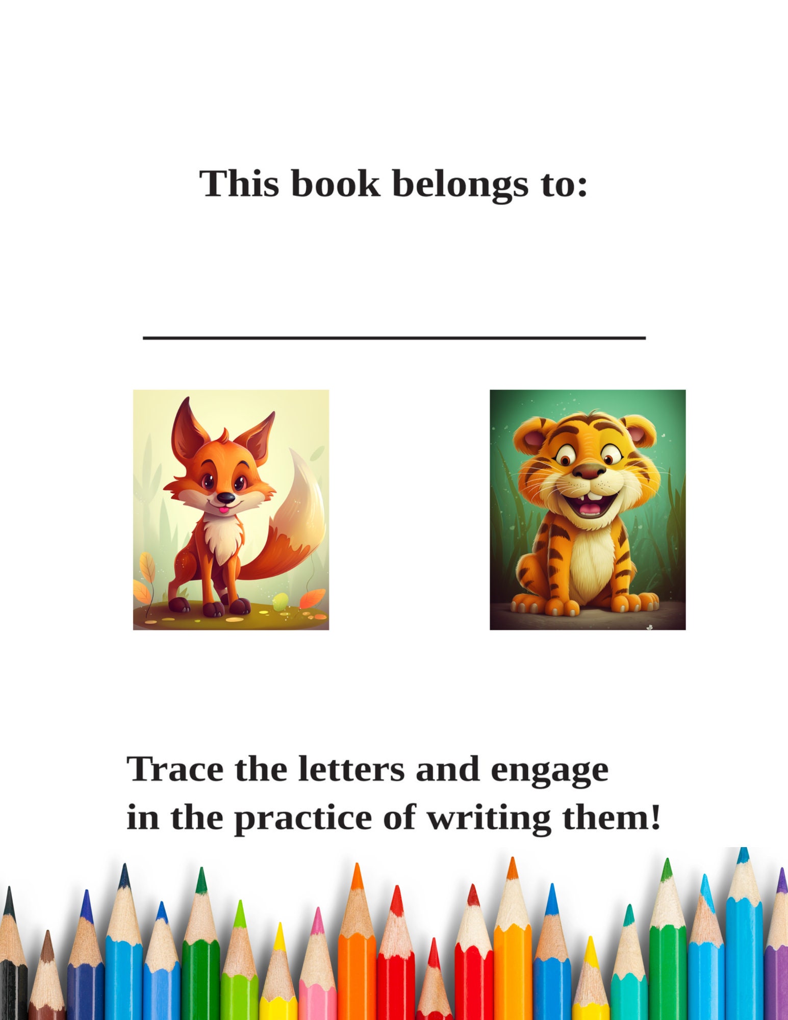 Printable 52 Pages Letters Tracing Book, Digital Book, PDF DOWNLOAD - Etsy