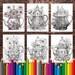 Teapot Fairy House Coloring Book: 48 Grayscale Pages (printable PDF) - Etsy
