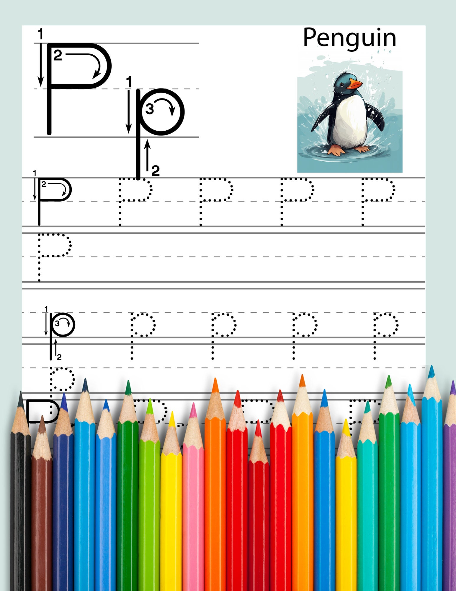 Printable 52 Pages Letters Tracing Book, Digital Book, PDF DOWNLOAD - Etsy