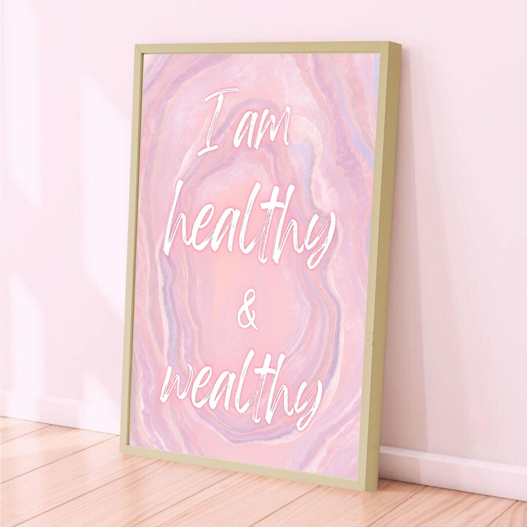 Positive Self Love Affirmation Poster, Motivational Quotes Printable ...