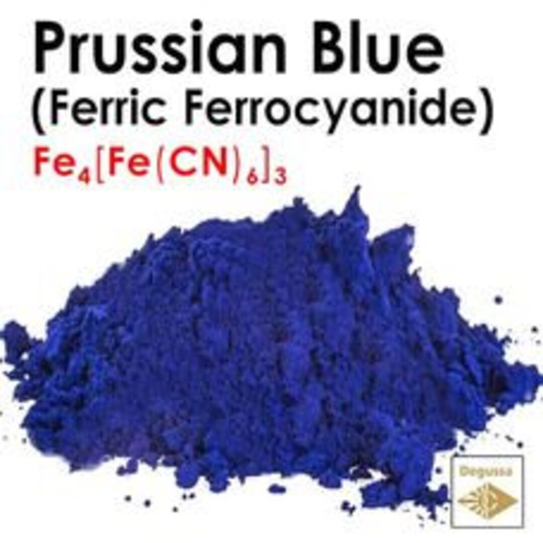 Prussian Blue FERRIC FERROCYANIDE - Etsy