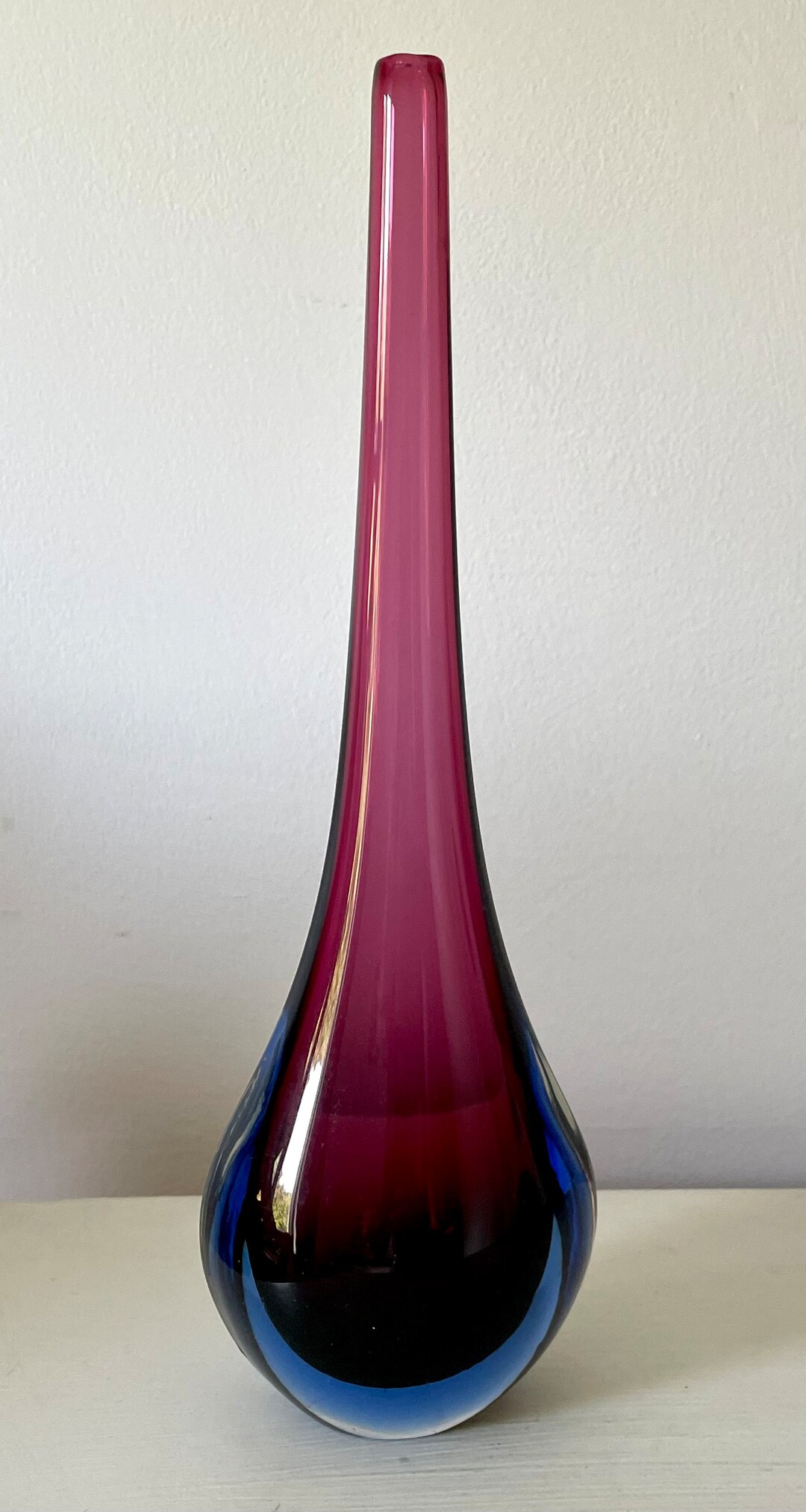 Tall Vase Vintage Vase Rare Glass Vase Vintage Glass - Etsy UK