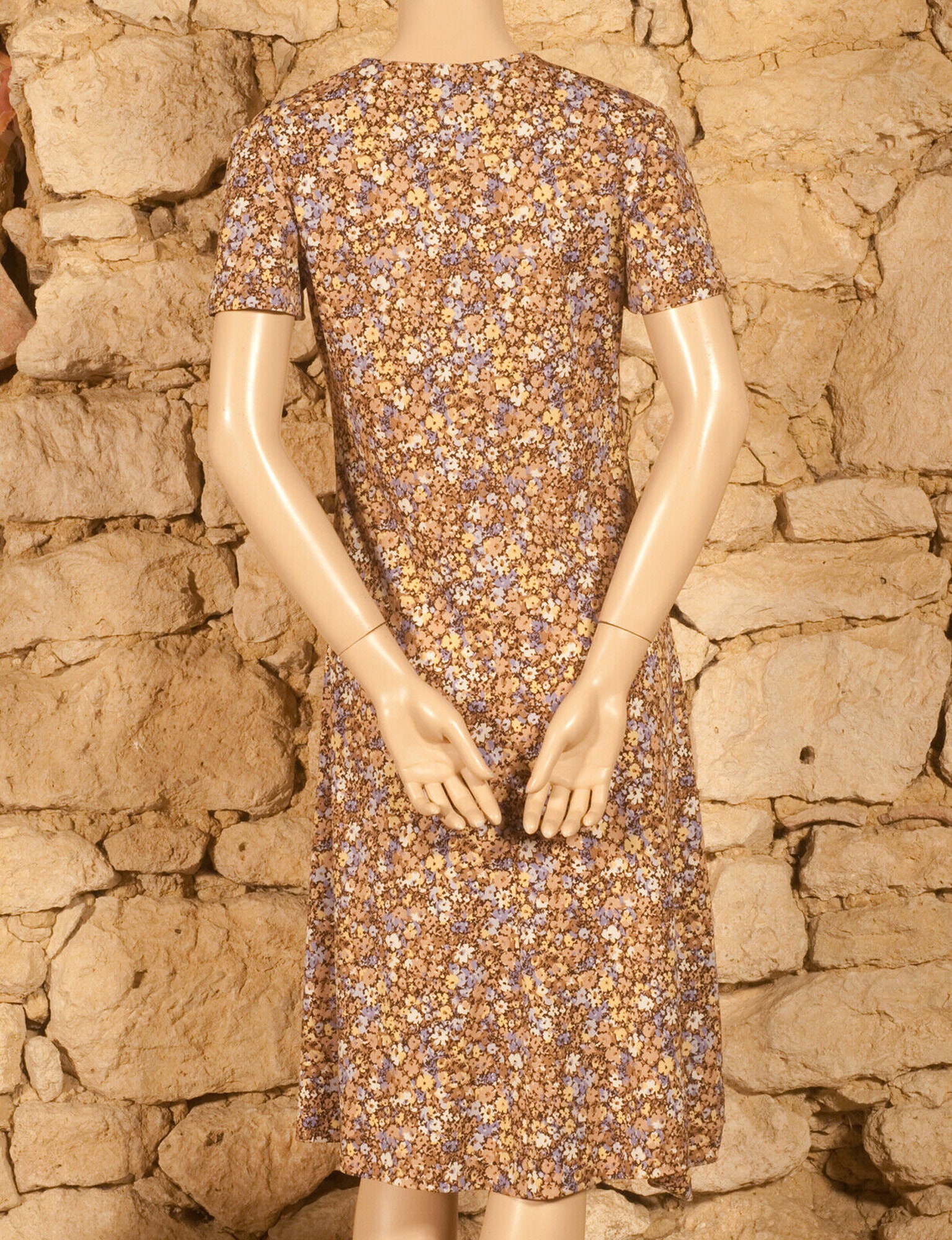 Vintage 60s 'miss Corinne' Flower Print Summer Dress (size UK10, US6 ...