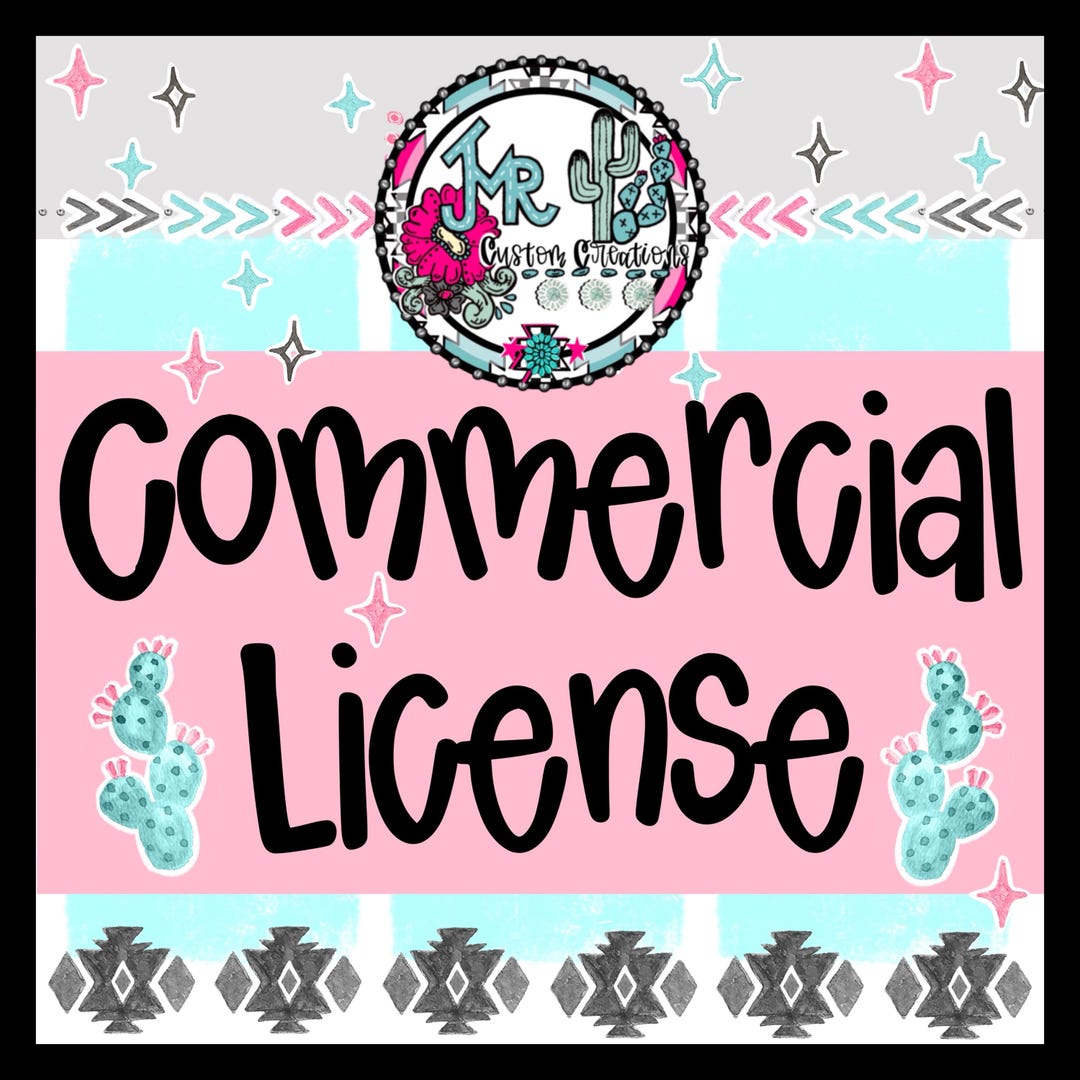 Commercial Use License for ONE Digital File From JMR Custom Creations ...