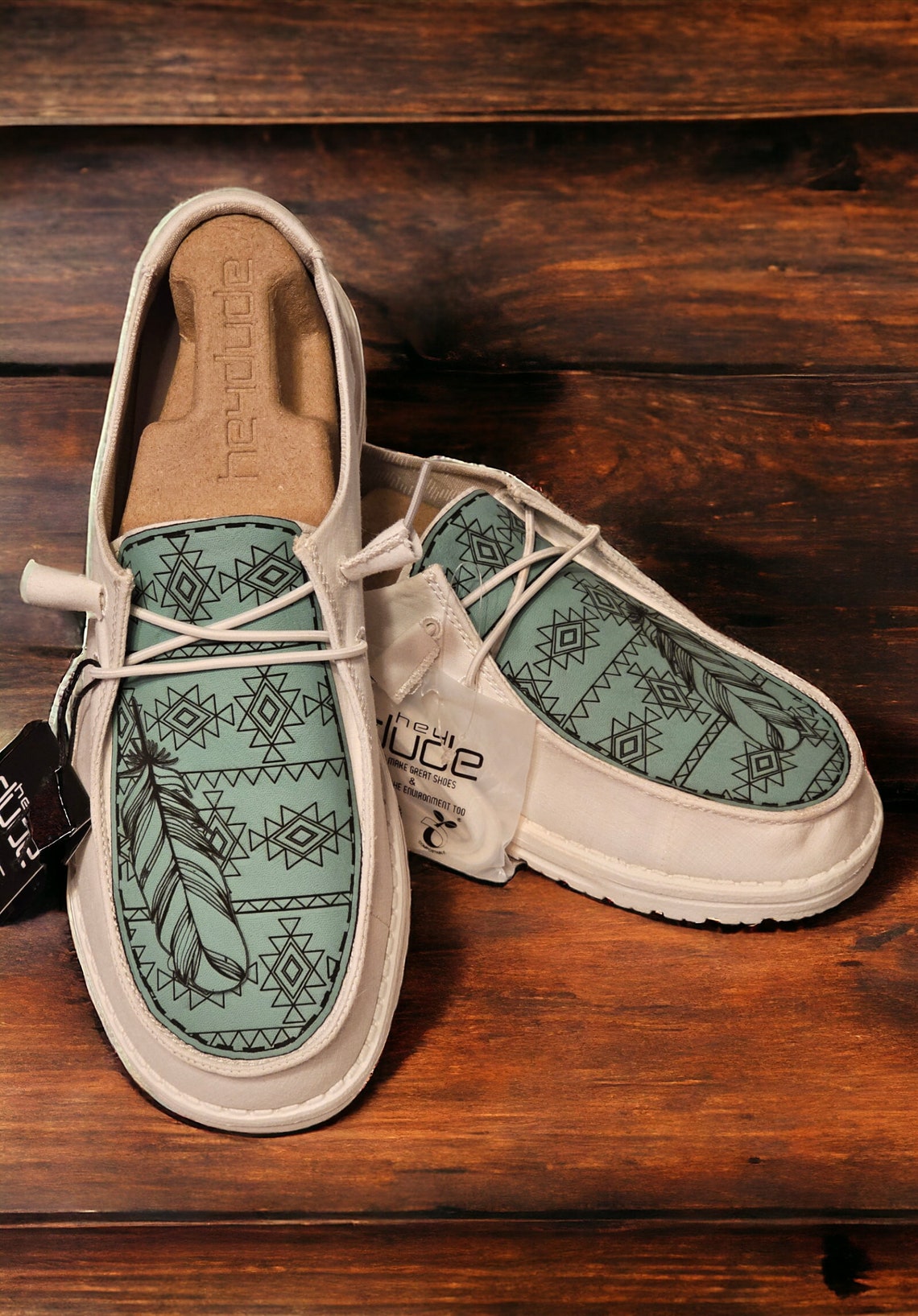 Hey Dude Leather Design Western Aztec Feather Custom Art Digital File ...