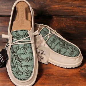 Hey Dude Leather Design Western Aztec Feather Custom Art Digital File ...