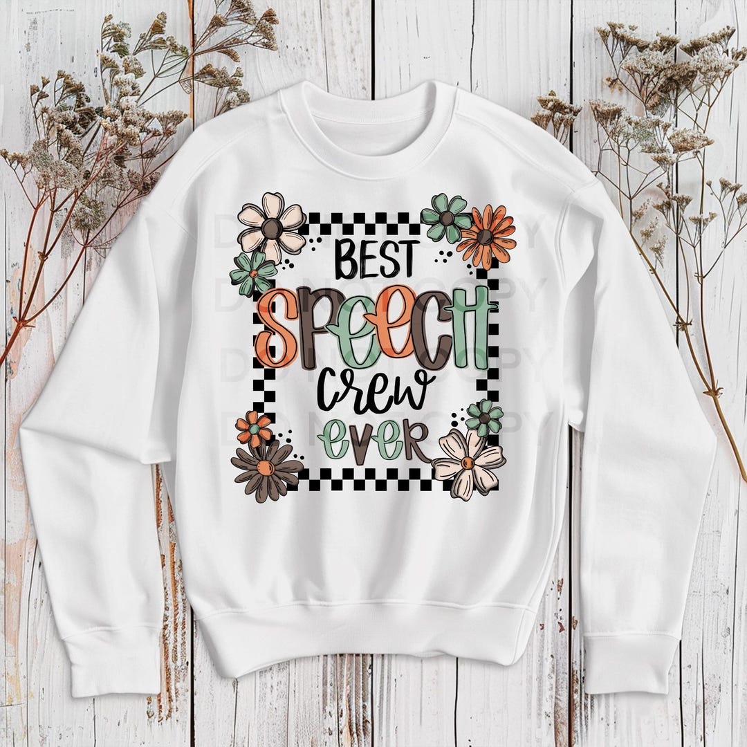 Speech Crew Shirt Design-speech Language Pathology- Digital File Design ...