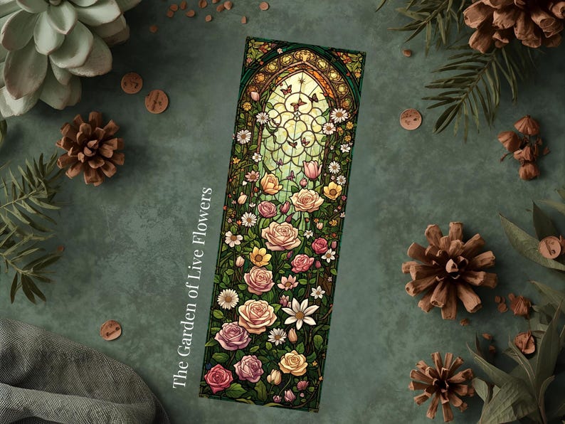 Alice's Adventures in Wonderland Bookmarks: Stained Glass Style ...