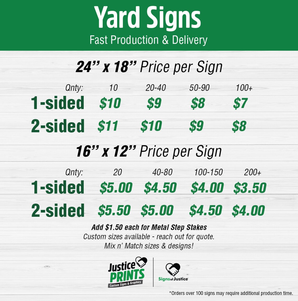 Army Yard Signs + FREE Graphic Design + Fast Free Shipping, Delivered ...