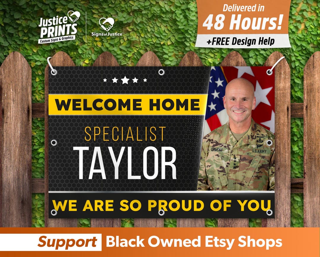 Army Banner + FREE Graphic Design + Fast Free Shipping, Delivered in 2 ...