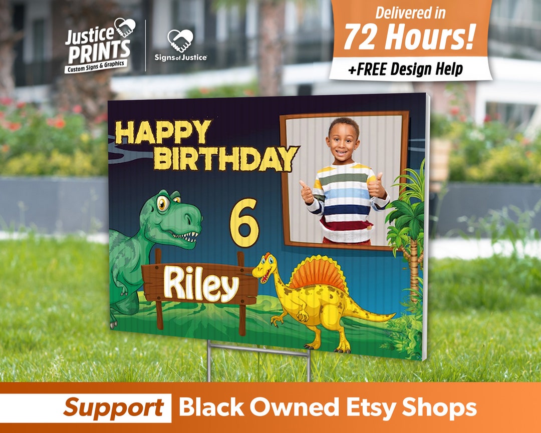 Dinosaurs 2 Yard Signs + FREE Graphic Design + Fast Free Shipping ...