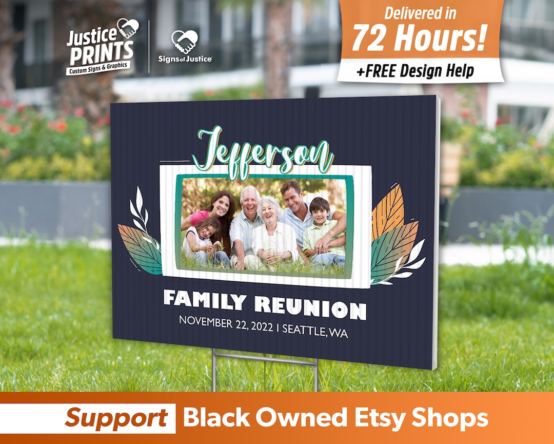 Outdoor Party Yard Signs + FREE Graphic Design + Fast Free Shipping ...