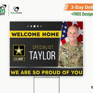 Army Yard Signs FREE Graphic Design Fast Free Shipping, Delivered in 2 ...