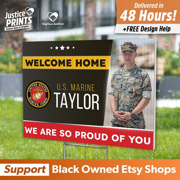 Military Yard Sign - Etsy