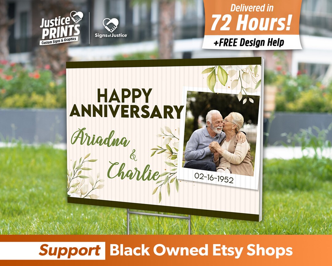 Outdoor Party Yard Signs + FREE Graphic Design + Fast Free Shipping ...