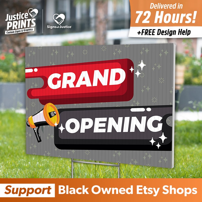 Grand Opening Sign - Etsy