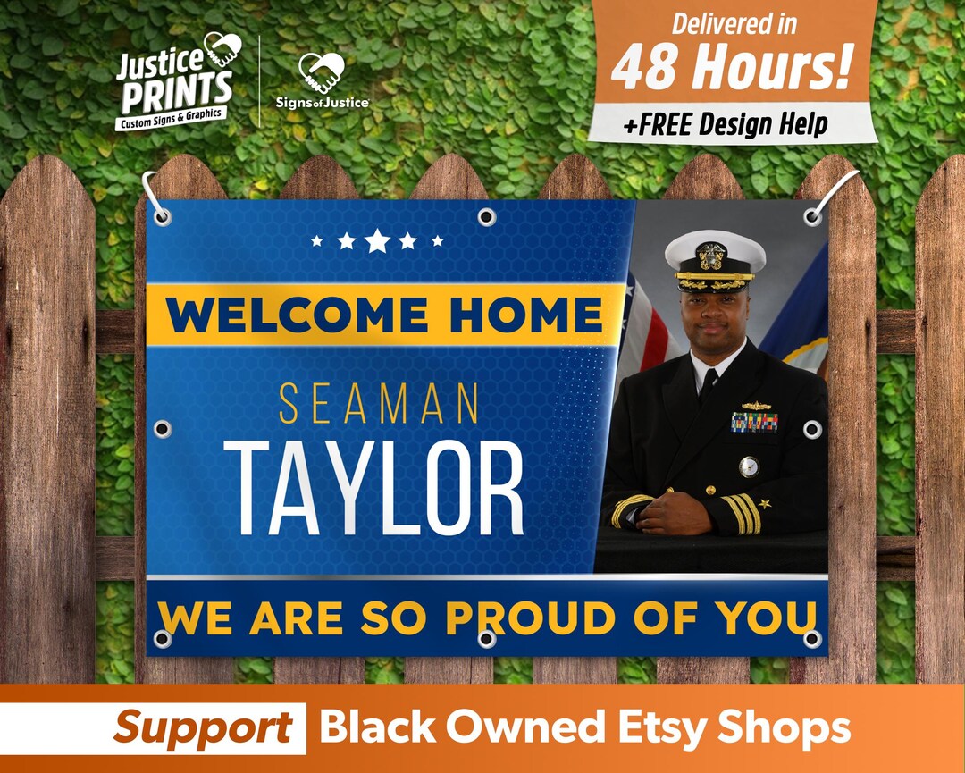 US Navy Banner + FREE Graphic Design + Fast Free Shipping, Delivered in ...