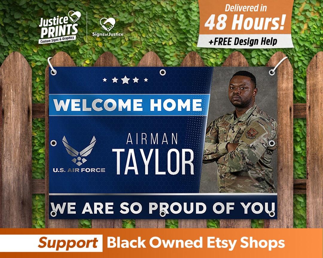 Air Force Banner / FREE Graphic Design Help 2-day Delivery / Grommets ...