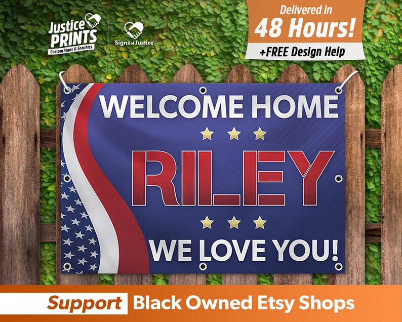 Stars Stripes Banner + FREE Graphic Design + Fast Free Shipping ...