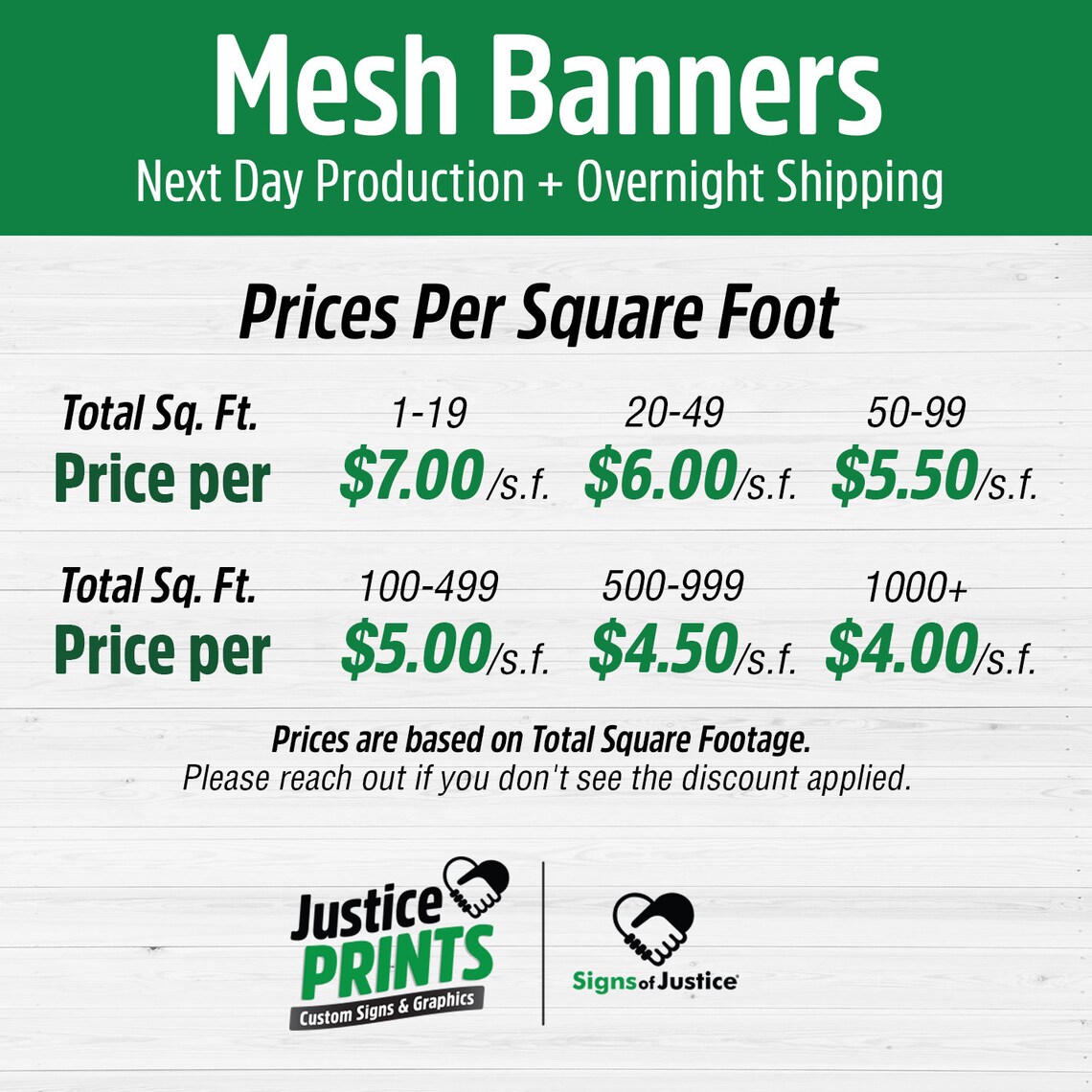 Custom Mesh Banners + FREE Graphic Design + Fast Free Shipping ...