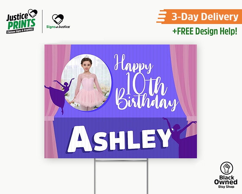 Dancer Yard Signs + FREE Graphic Design + Fast Free Shipping, Delivered ...