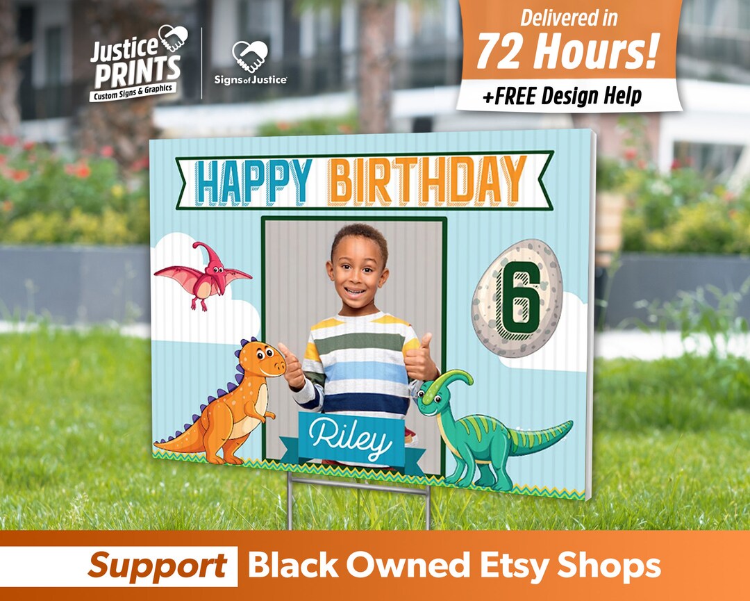 Dinosaurs Yard Signs + FREE Graphic Design + Fast Free Shipping ...