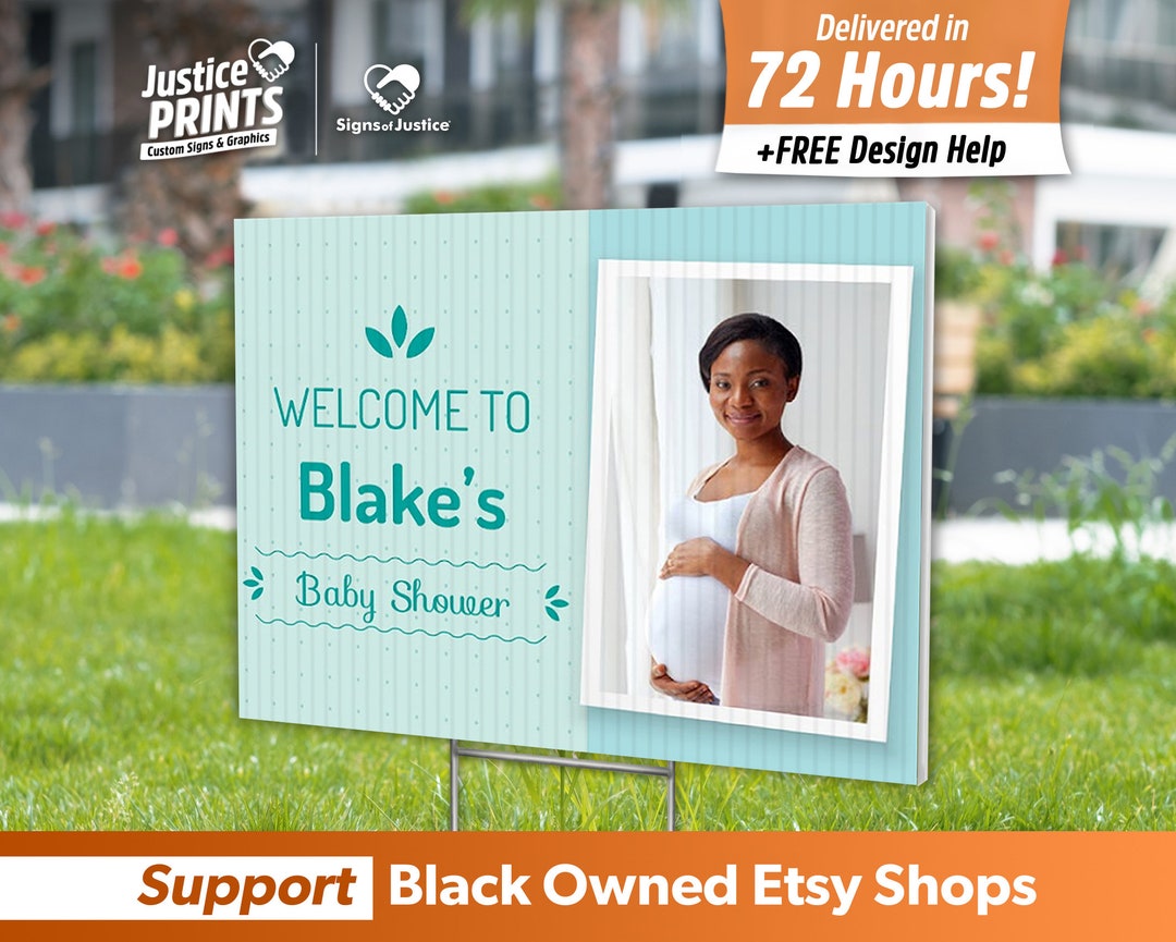 Baby Blue Yard Signs + FREE Graphic Design + Fast Free Shipping ...