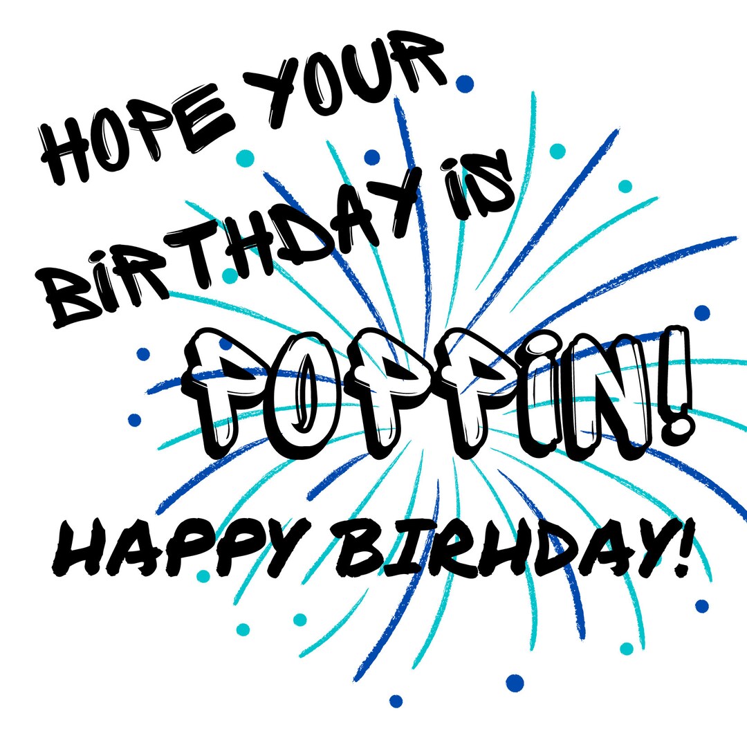 Hope Your Birthday is Poppin - Etsy