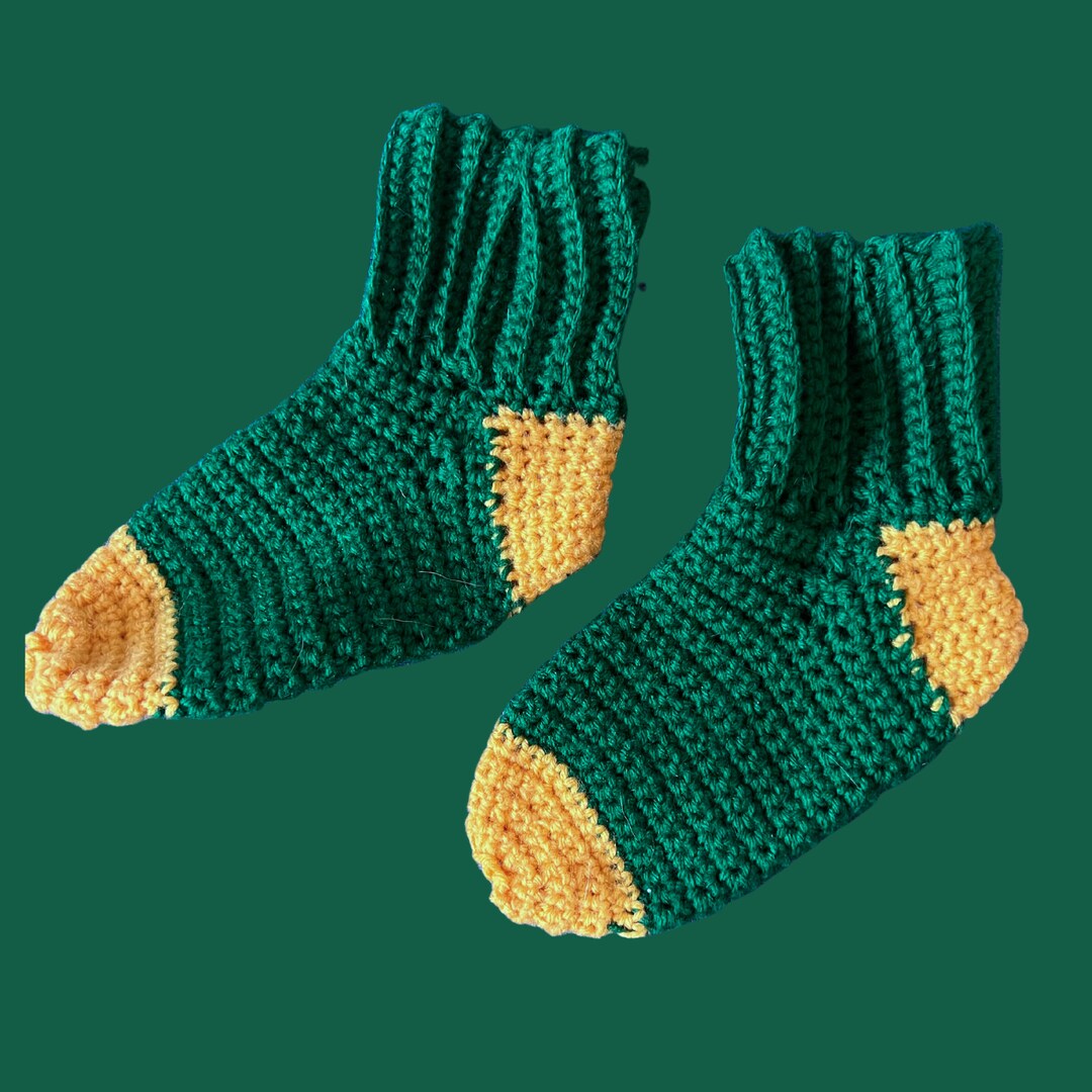 Custom NFL Team Colored Crocheted Socks - Etsy