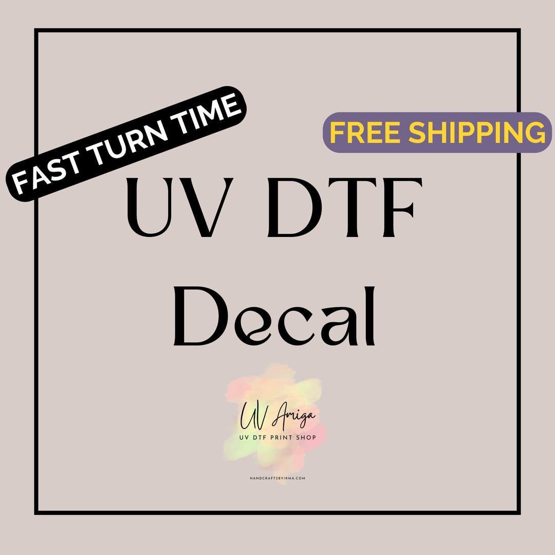 Uv DTF Decal | Custom Gang Sheet | UV DTF - Etsy