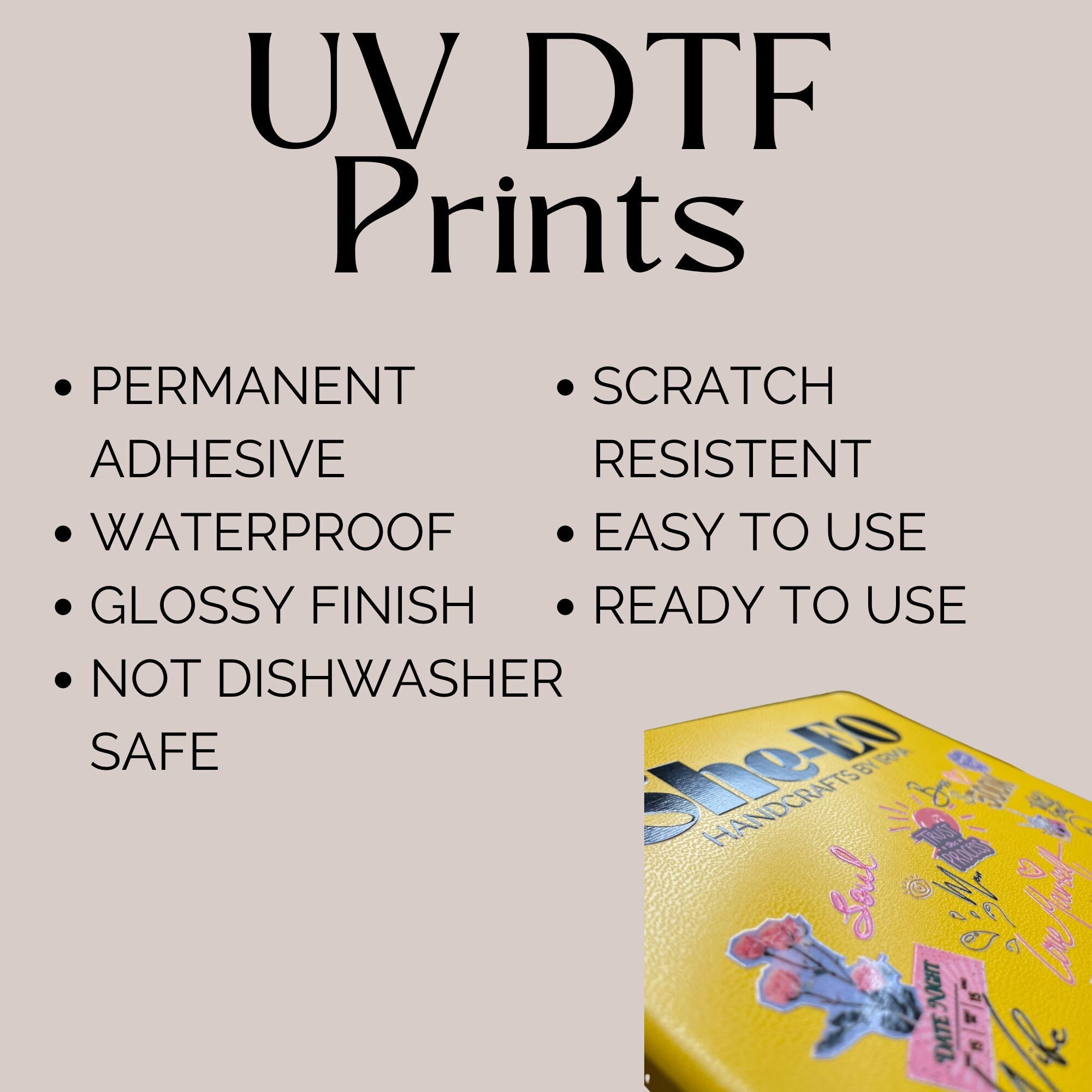 UV DTF Print Labels - Etsy