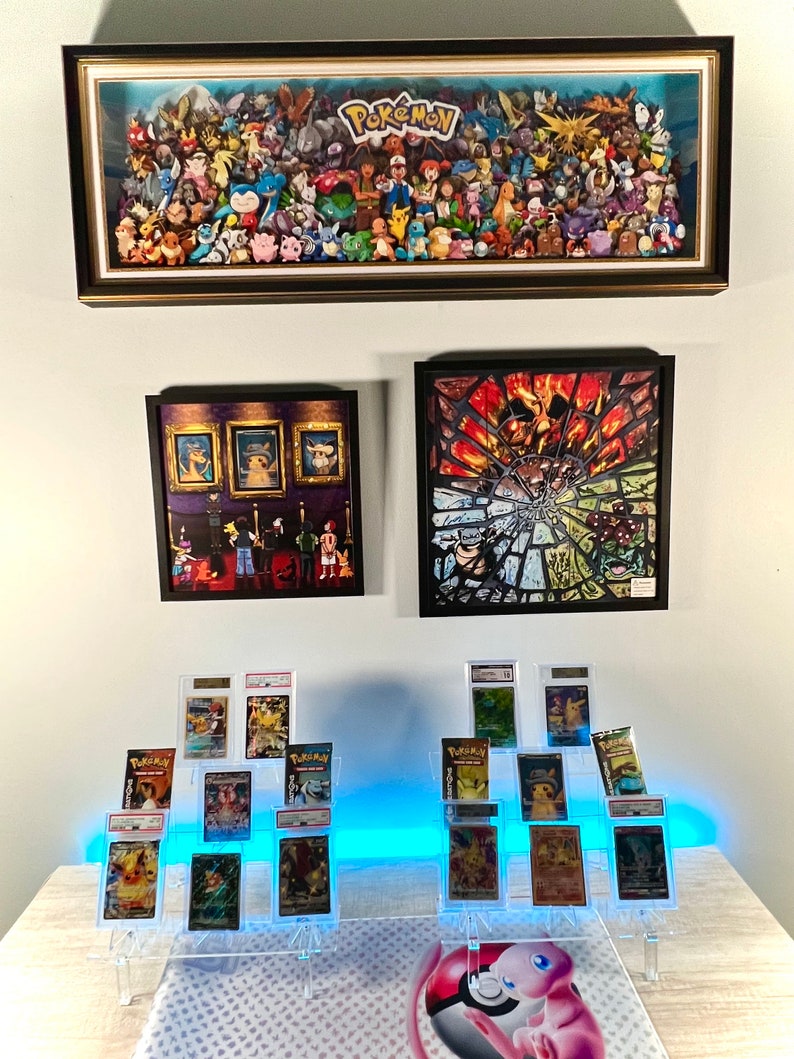 Van Gogh Pikachu Extended Artwork Acrylic Card Display Cases Pokemon ...