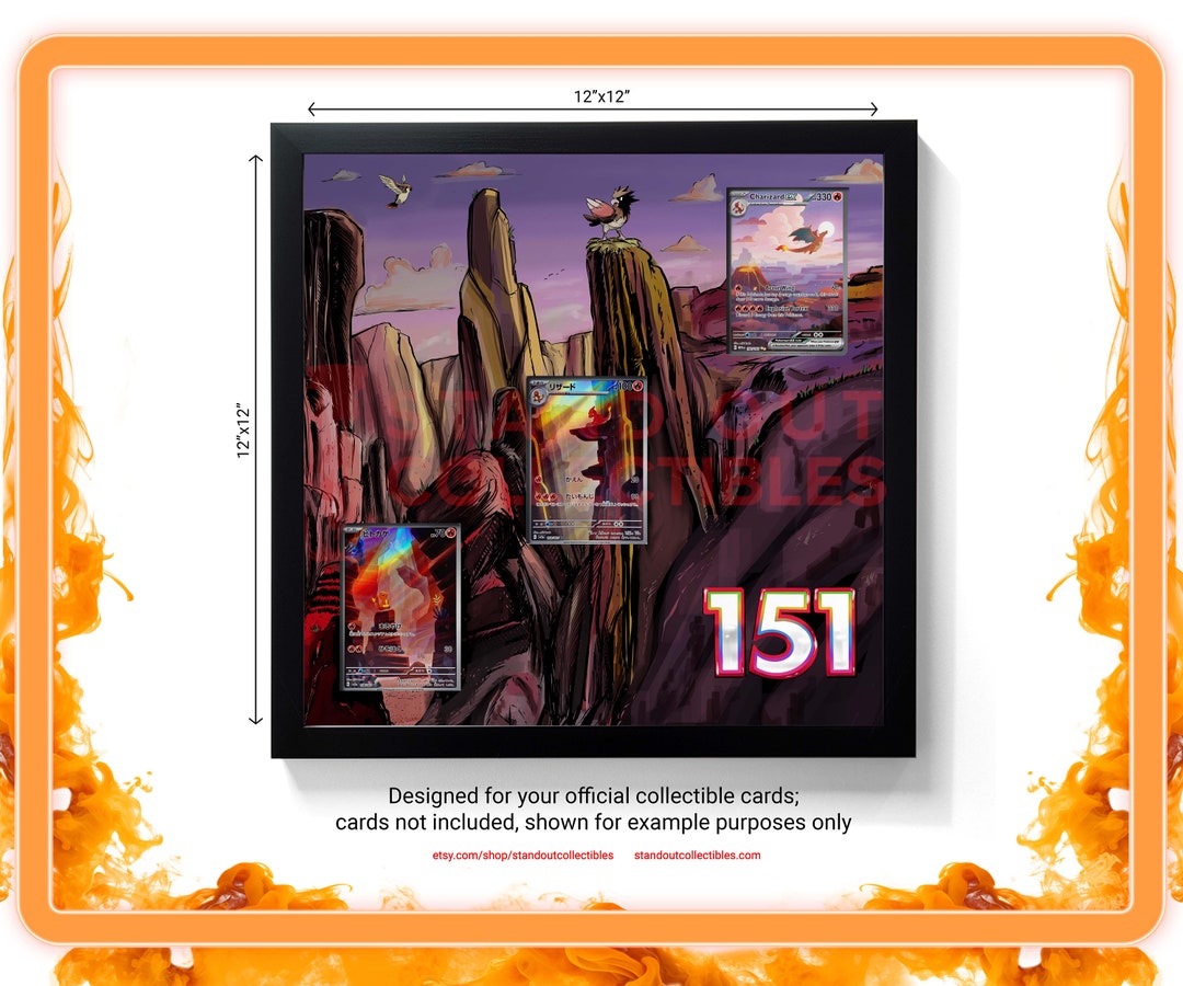 Charmander Charmeleon & Charizard 151 Extended Artwork Acrylic Card ...