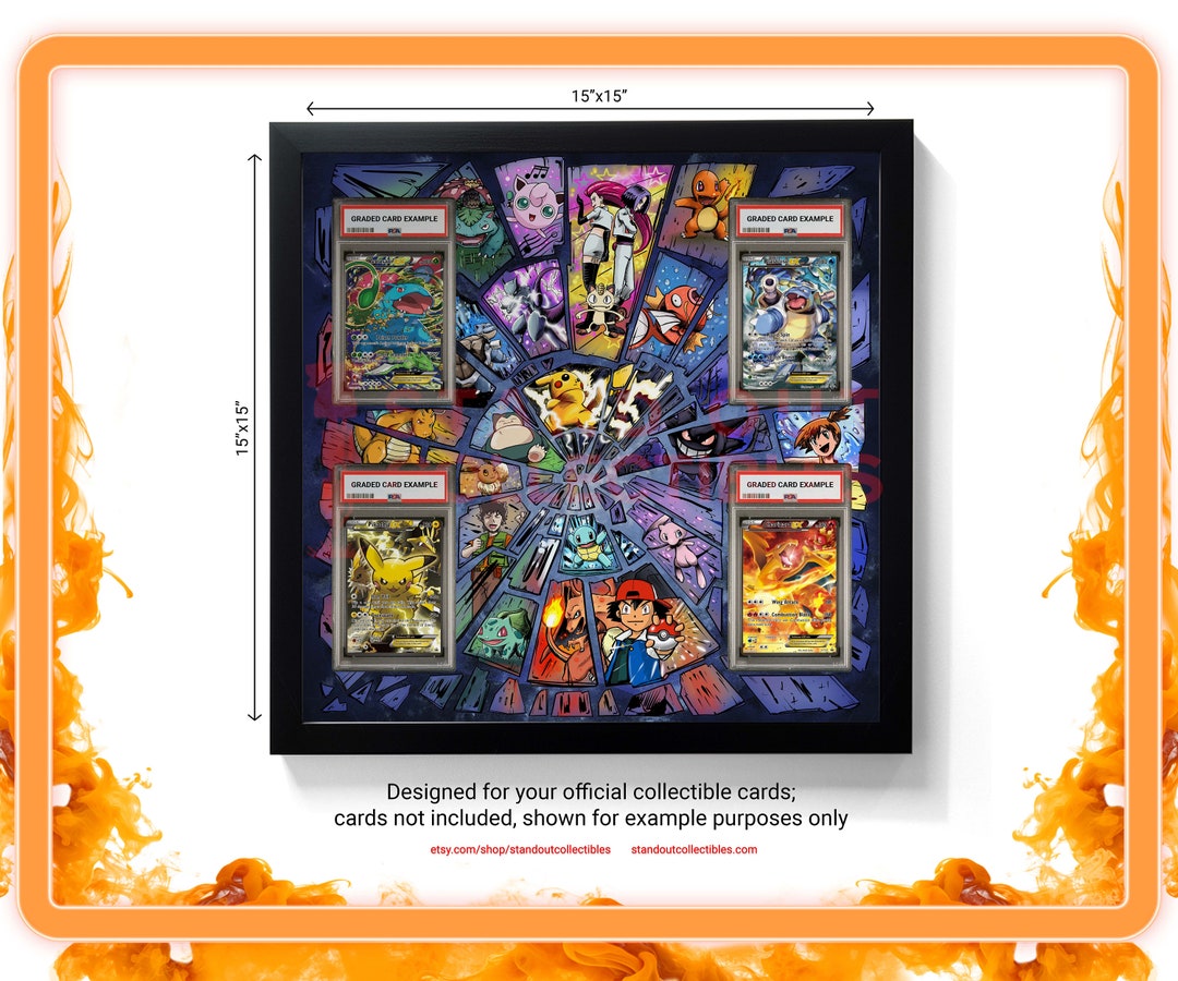 Pokemon 151 Extended Artwork Acrylic Card Display Cases Pokemon Binder ...