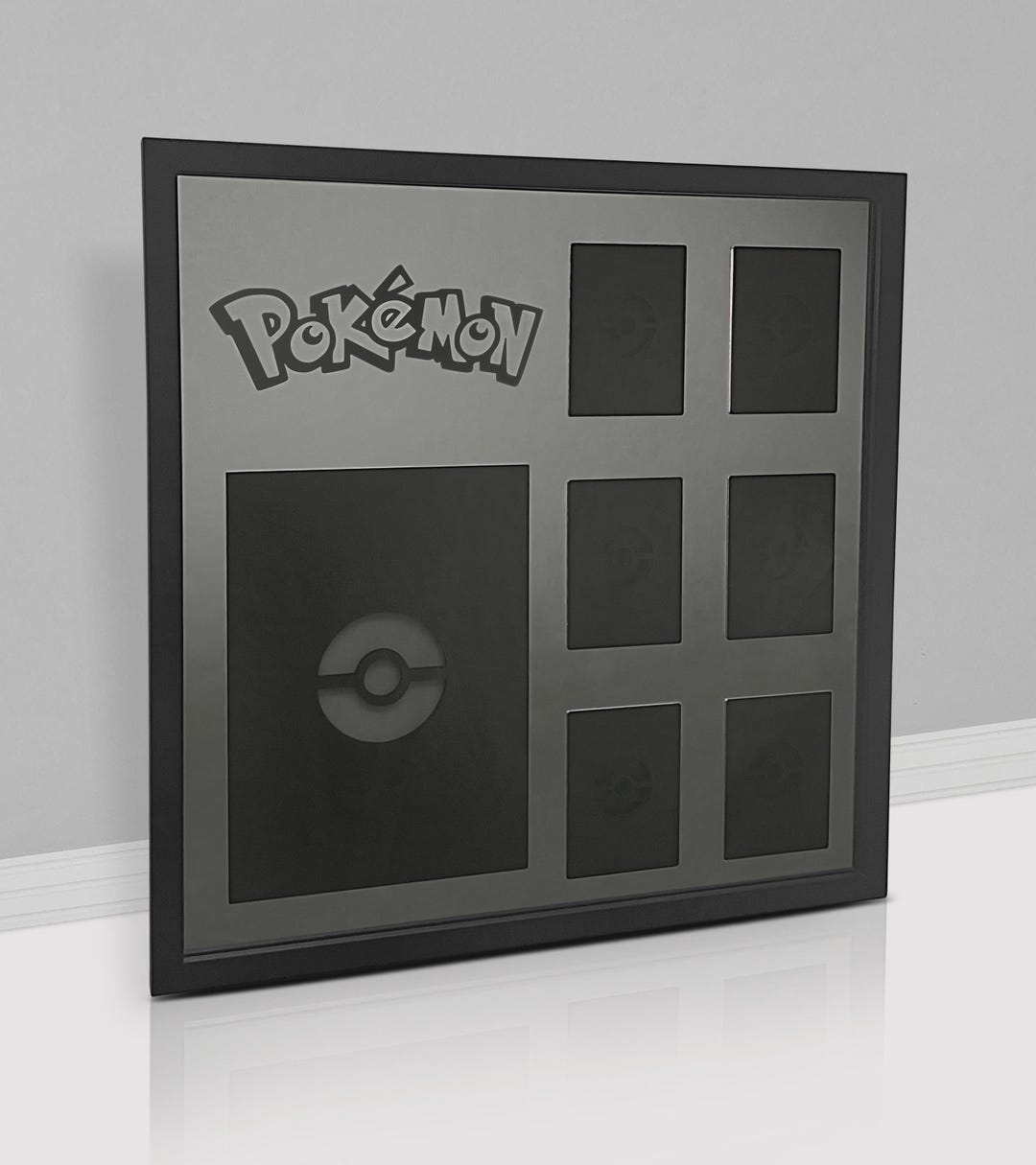 Pokemon Silver JUMBO Card & Top Loader Display 15 X 15 Premium Fan Art ...