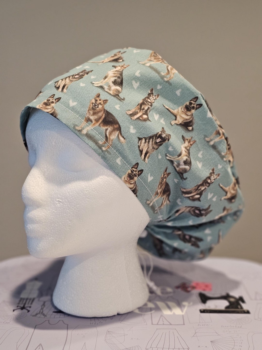 German Shepherd Scrub Caps - Etsy