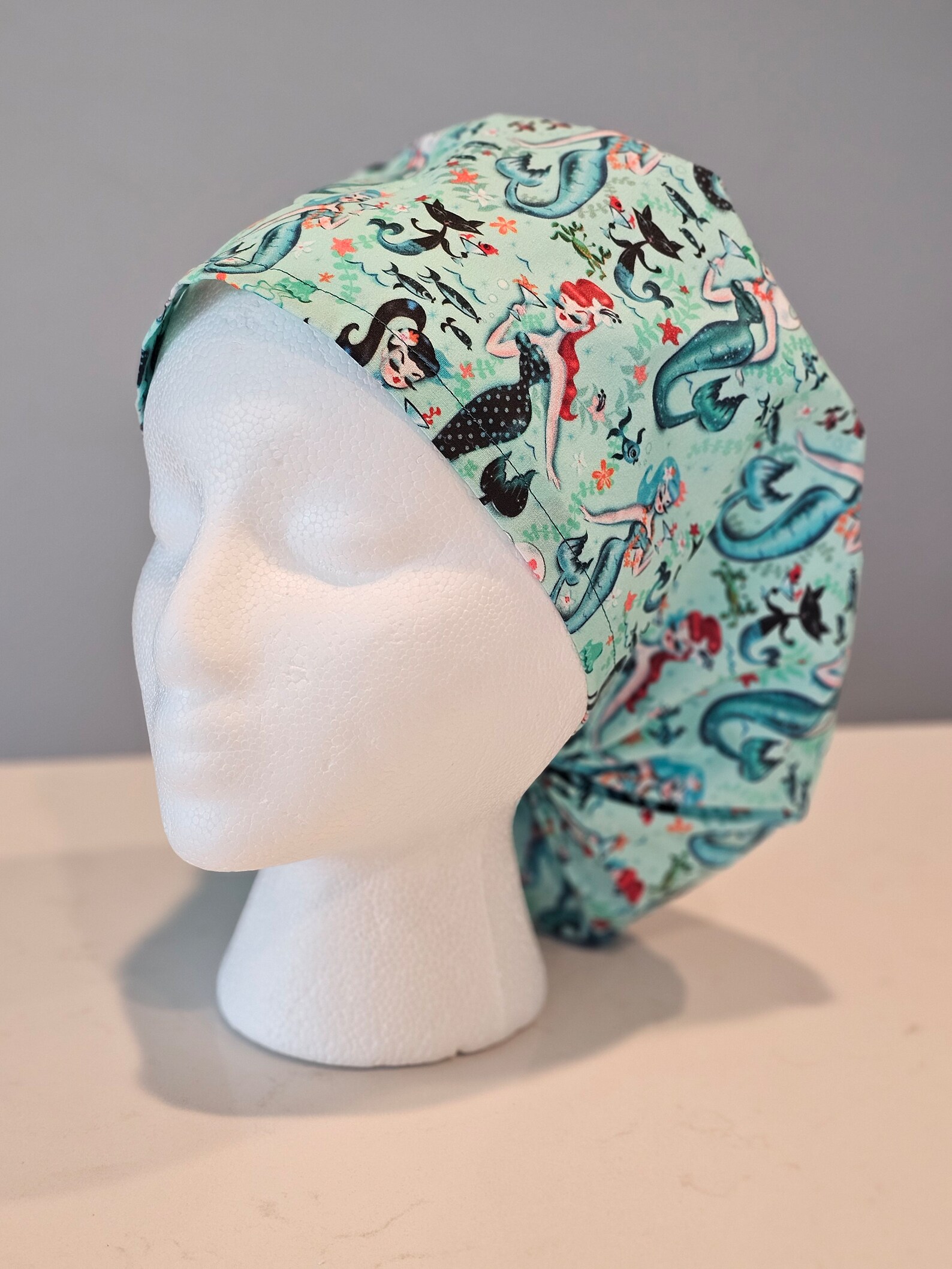 Martini Mermaid Scrub Caps - Etsy