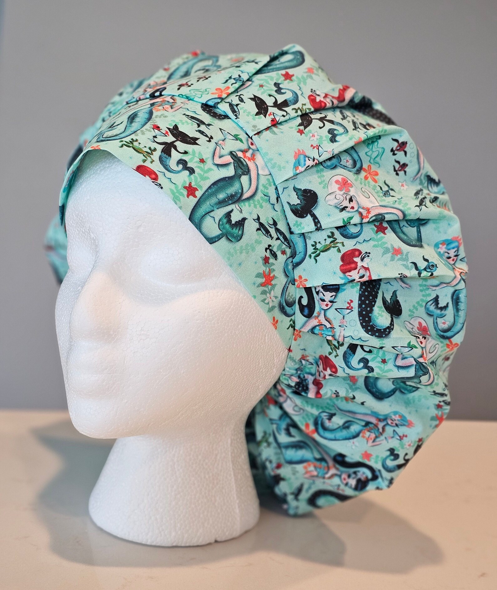 Martini Mermaid Scrub Caps - Etsy