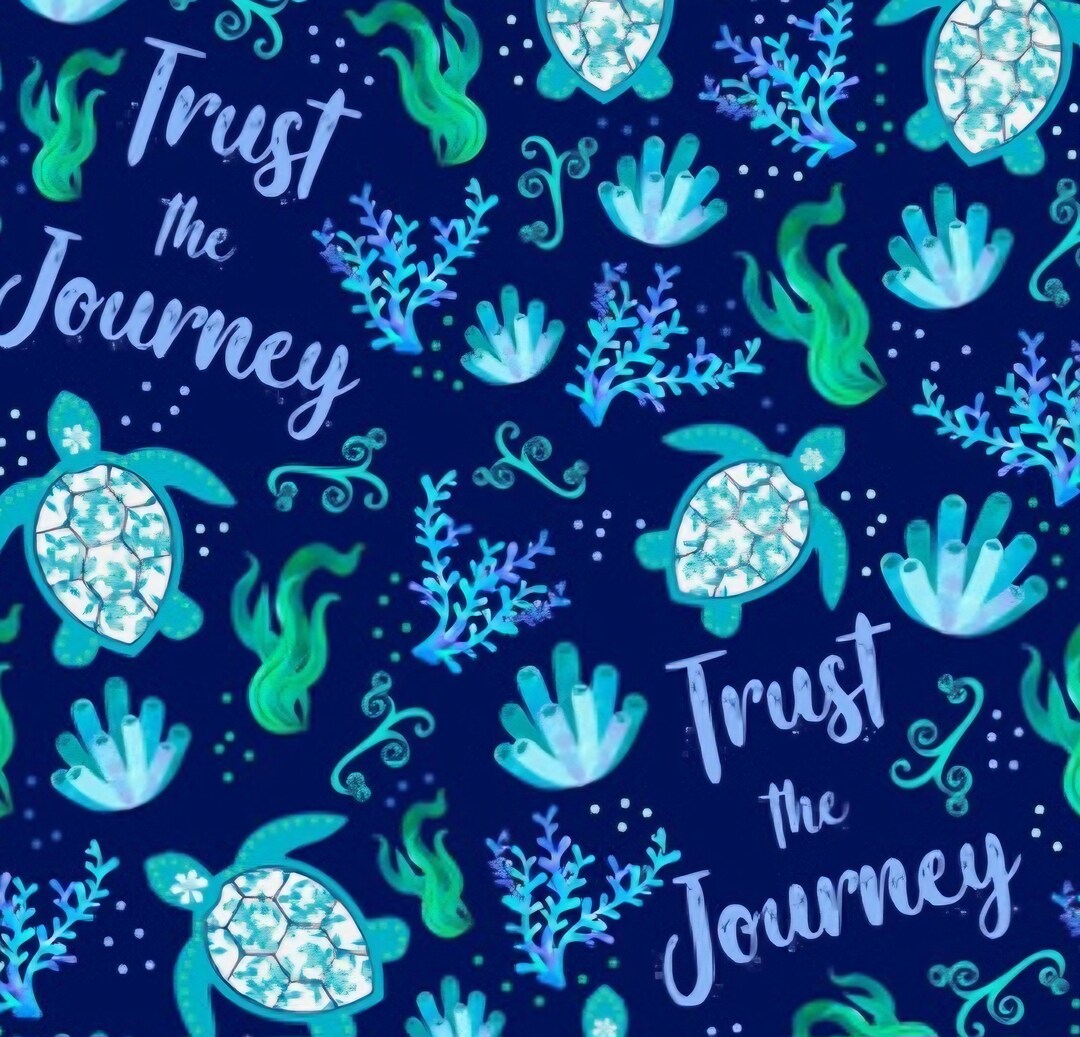 Trust the Journey Sea Turtle Scrub Caps - Etsy