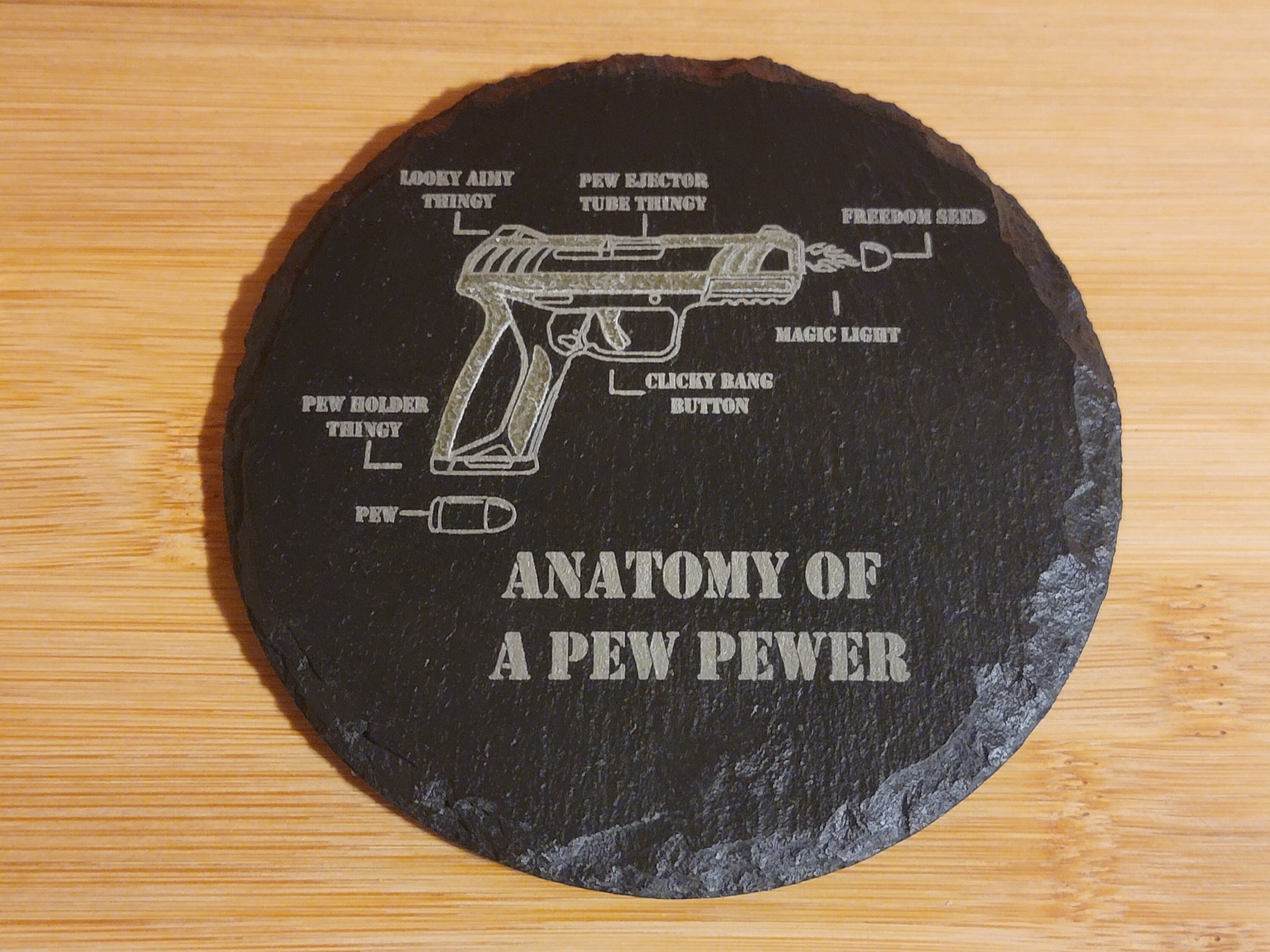 Anatomy of A Pew Slate Coasters Set of 5 - Etsy