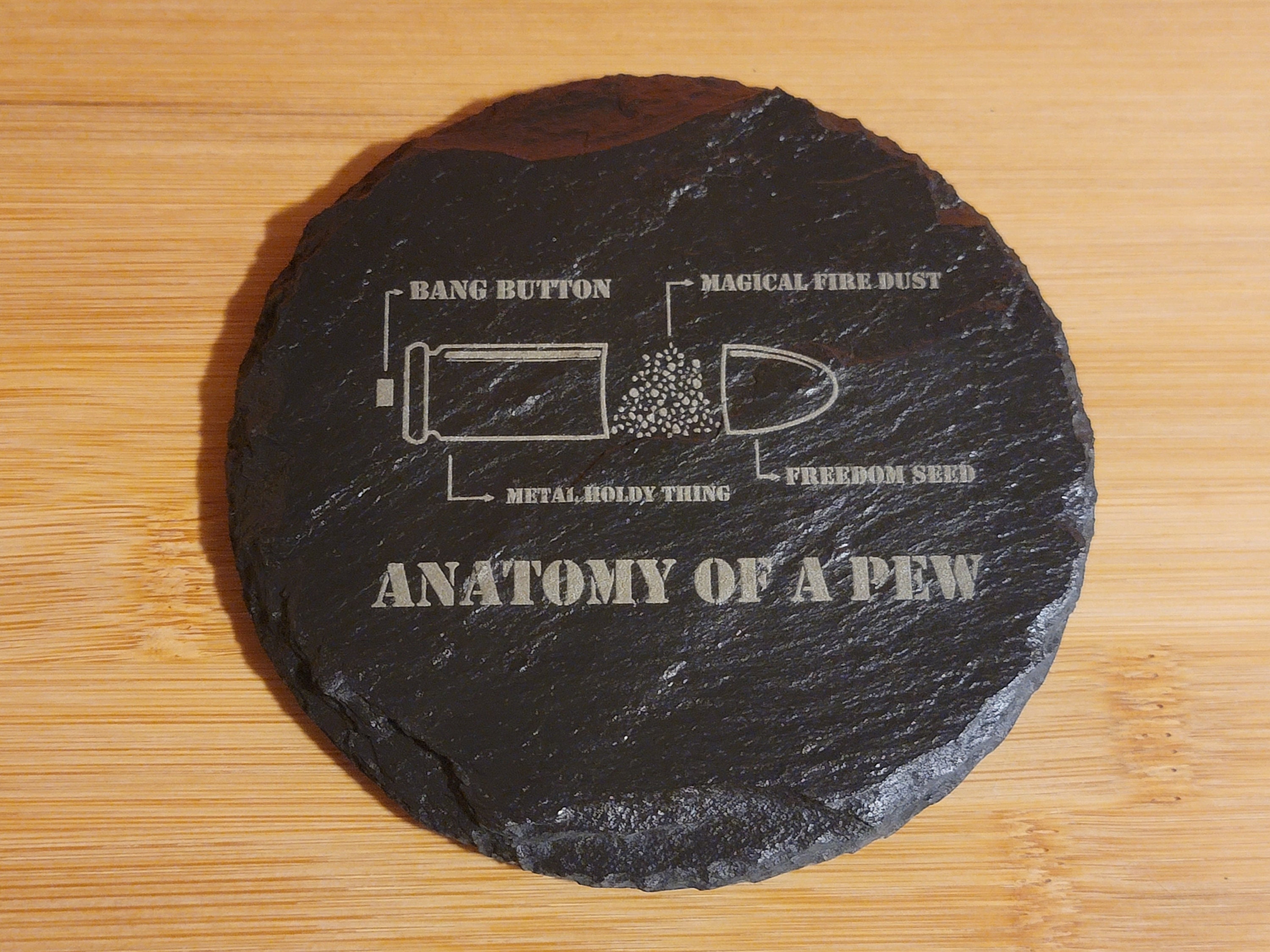 Anatomy of A Pew Slate Coasters Set of 5 - Etsy