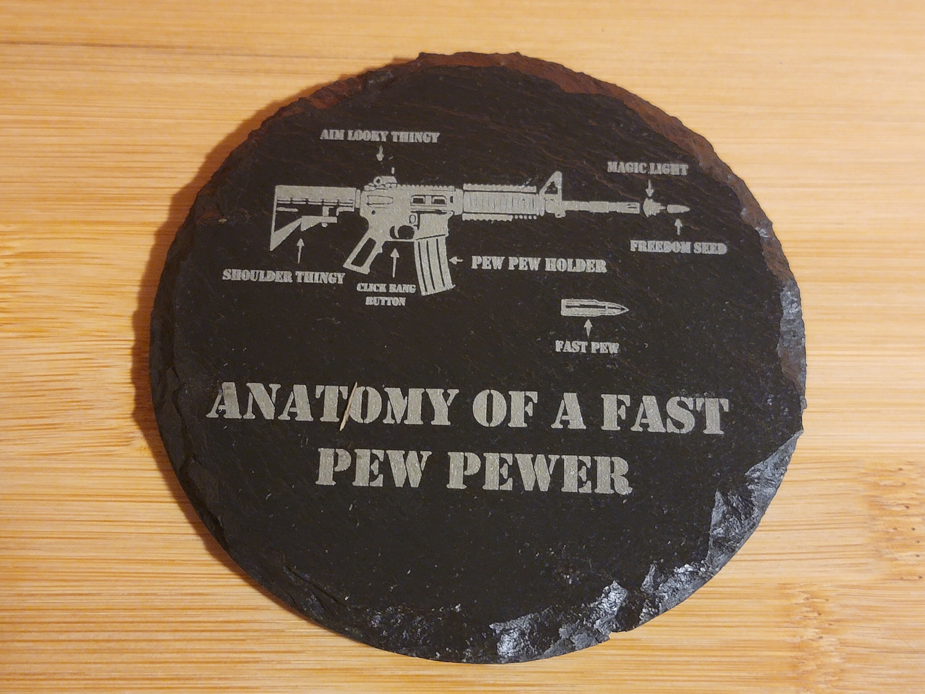 Anatomy of A Pew Slate Coasters Set of 5 - Etsy