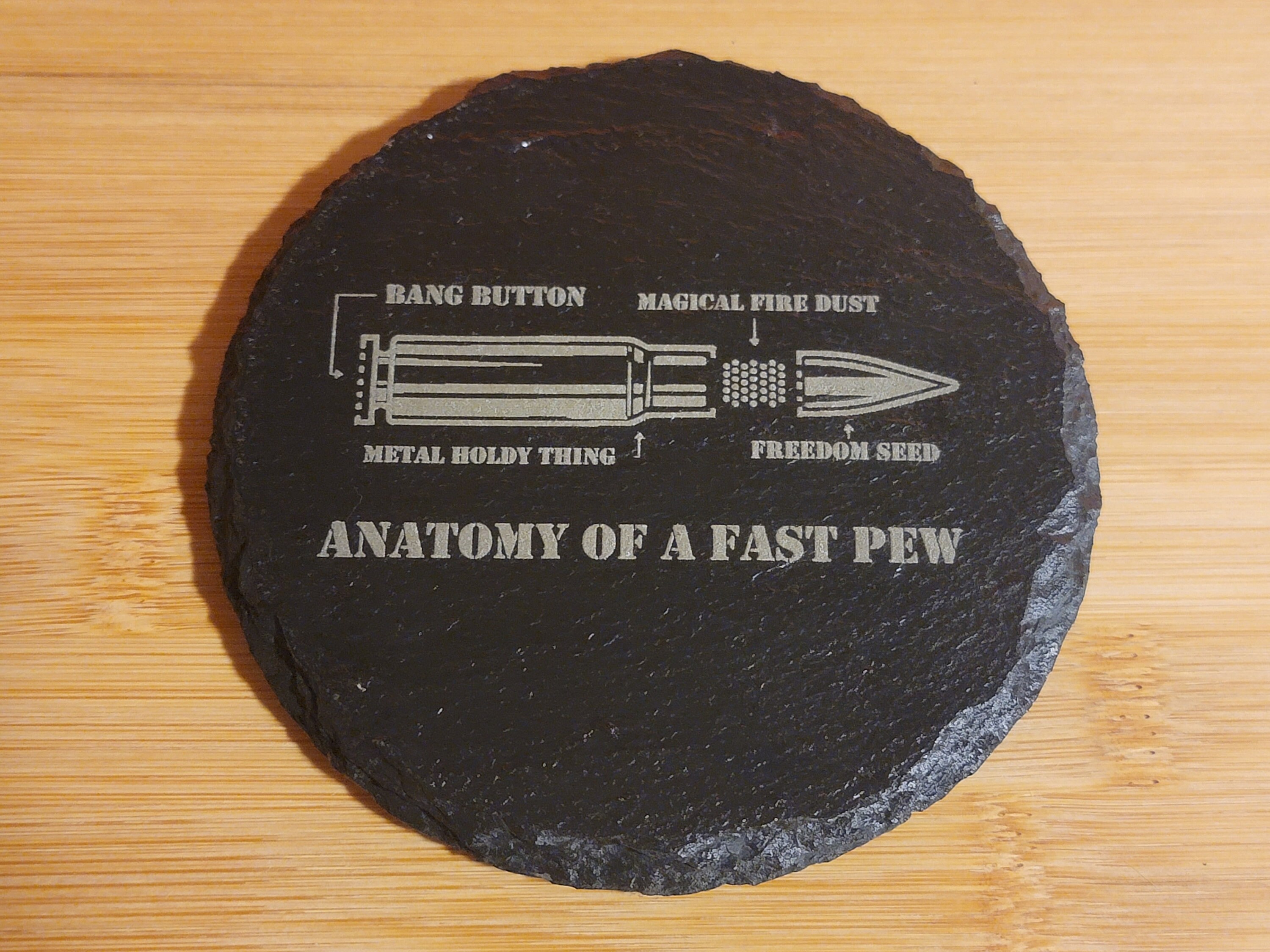 Anatomy of A Pew Slate Coasters Set of 5 - Etsy