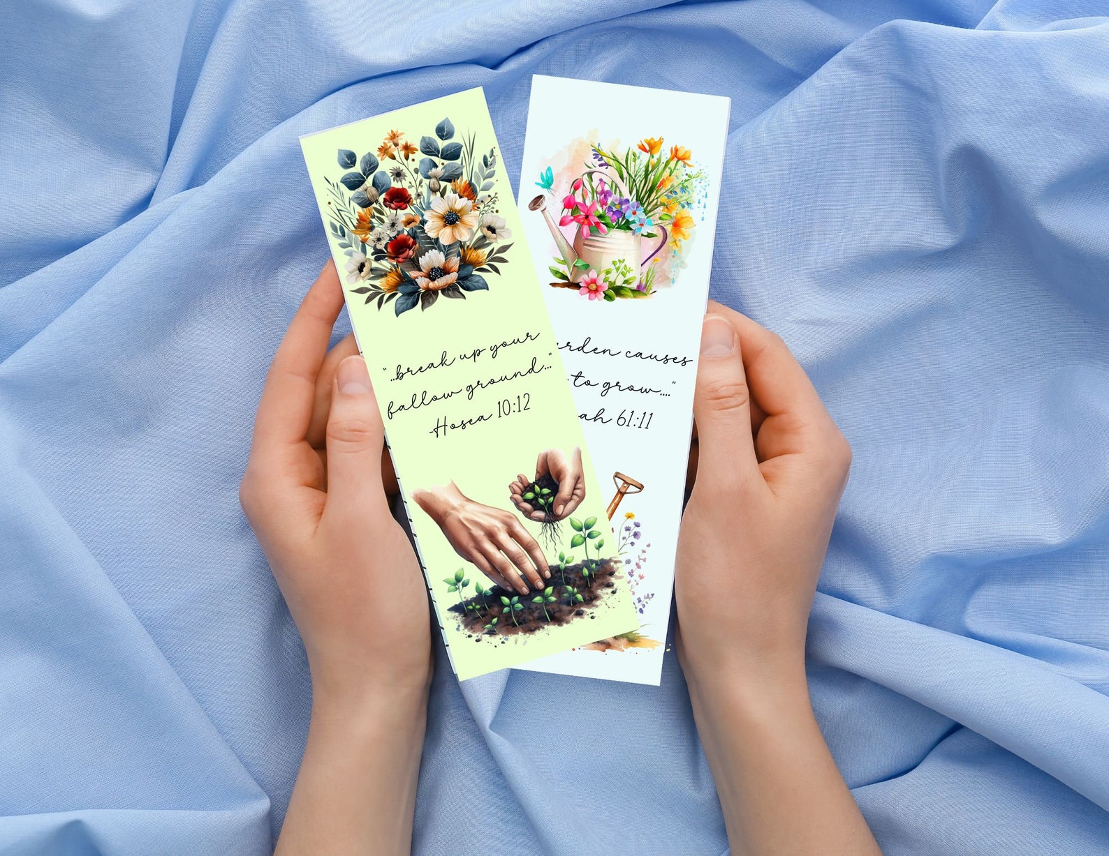 Christian Bookmarks to Print, Bible Quote Bookmarks With Flowers and ...