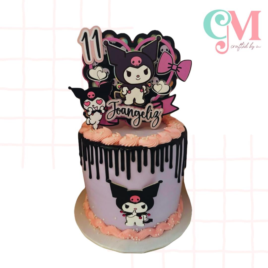 Kuromi Cake Topper Crafted by M - Etsy
