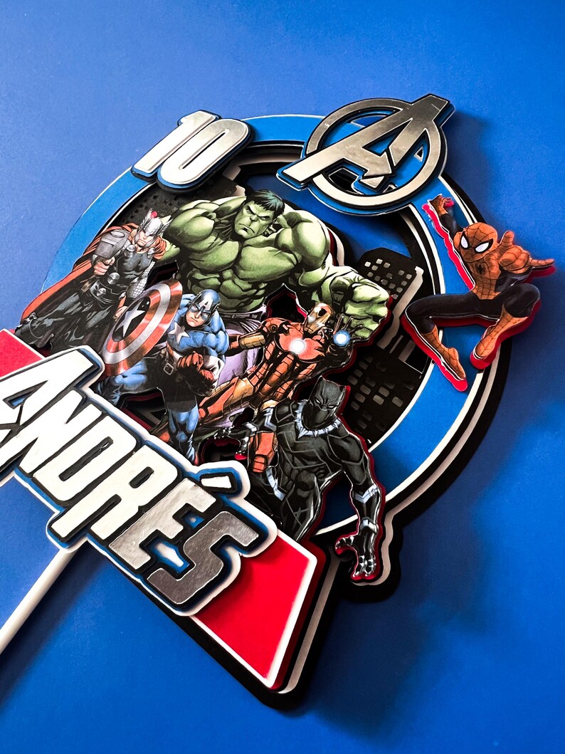Superheroes Cake Topper Crafted by M - Etsy