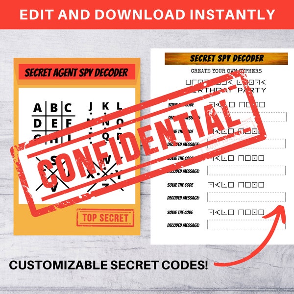 Spy Decoder - Etsy