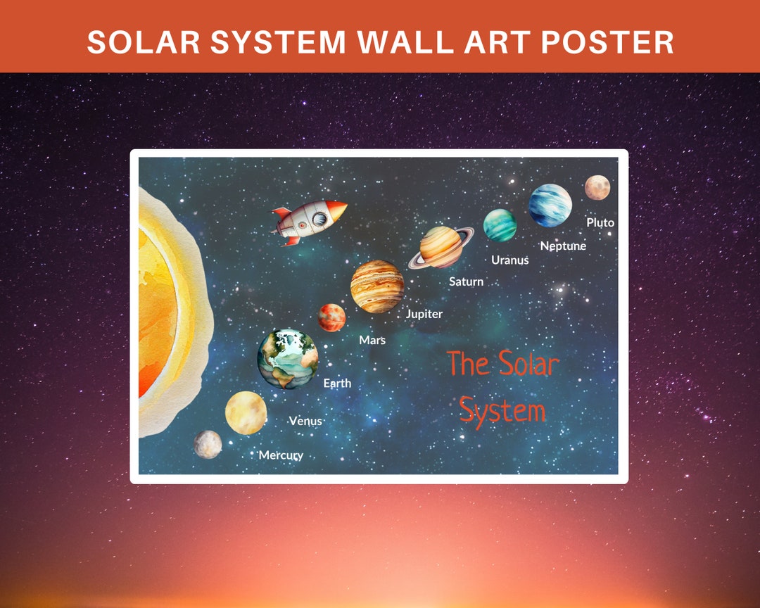 Outer Space Prints Space Theme Poster Kids Room Decor Printable Wall ...